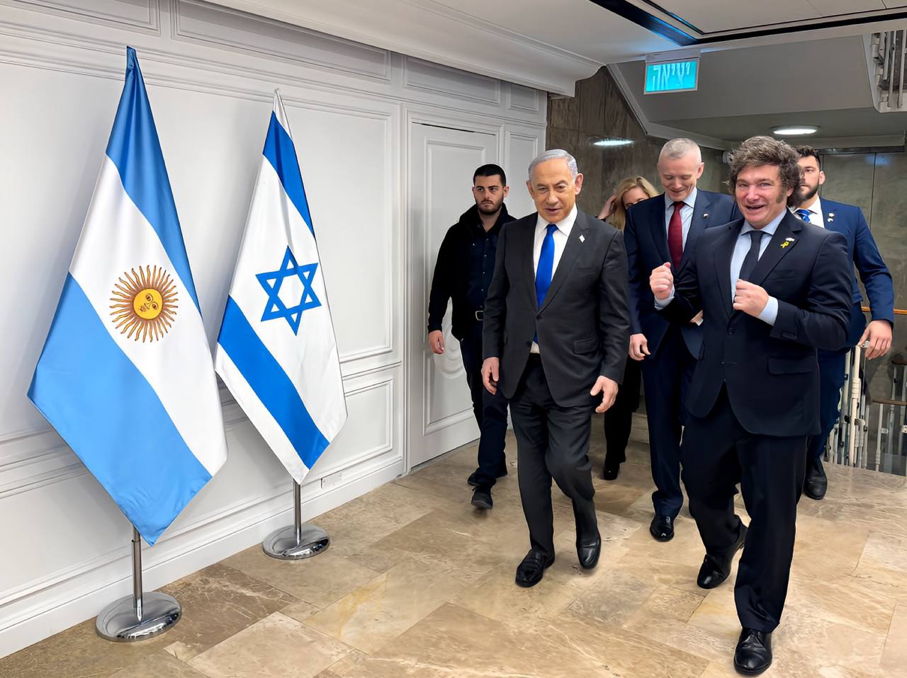 Javier Milei se reúne con Benjamín Netanyahu antes de volver al país ...